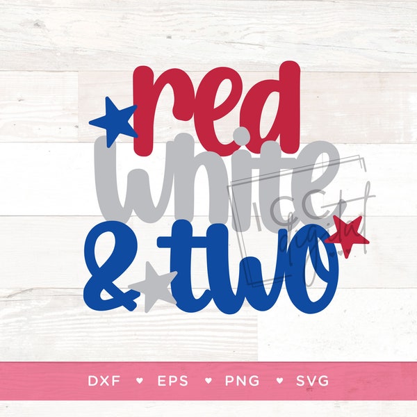 Red White and Two Digital - Etsy