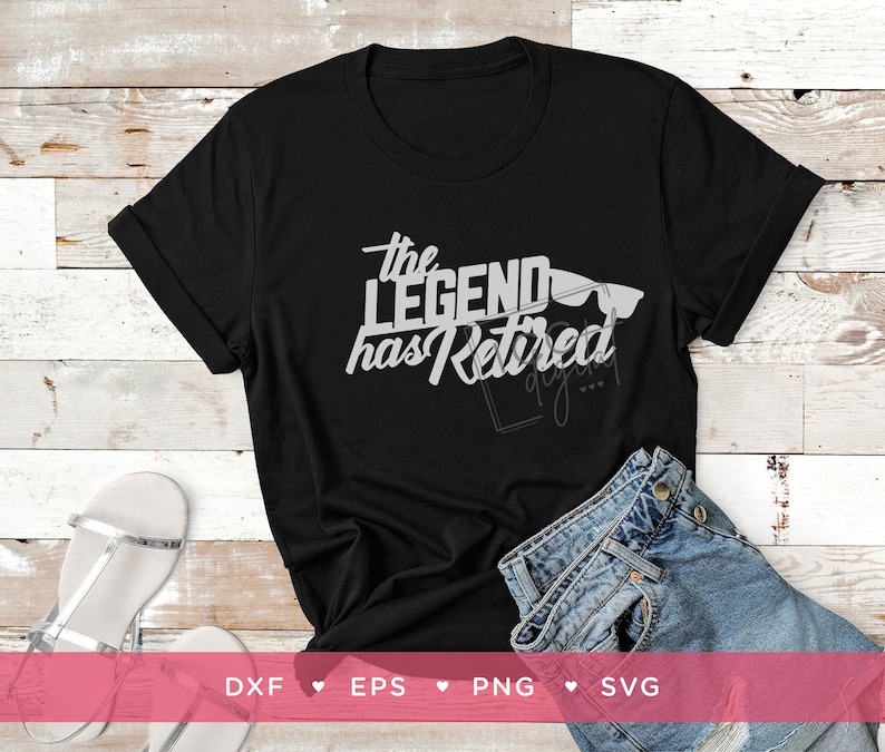 The Legend Has Retired Digital File, Retirement Cake Topper, Retirement ...