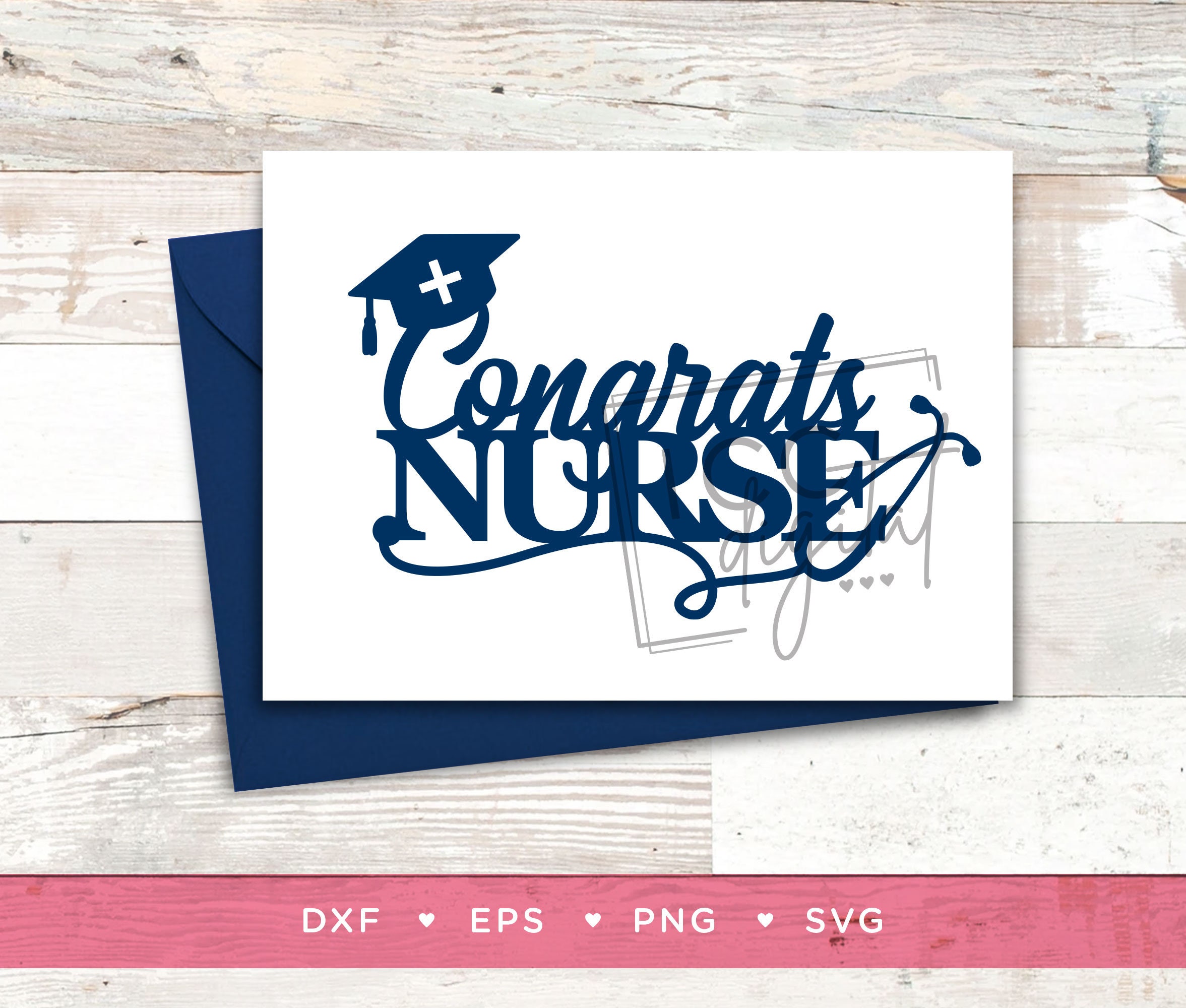 Congrats Nurse Digital File Congrats Grad Nursing Grad Cake - Etsy