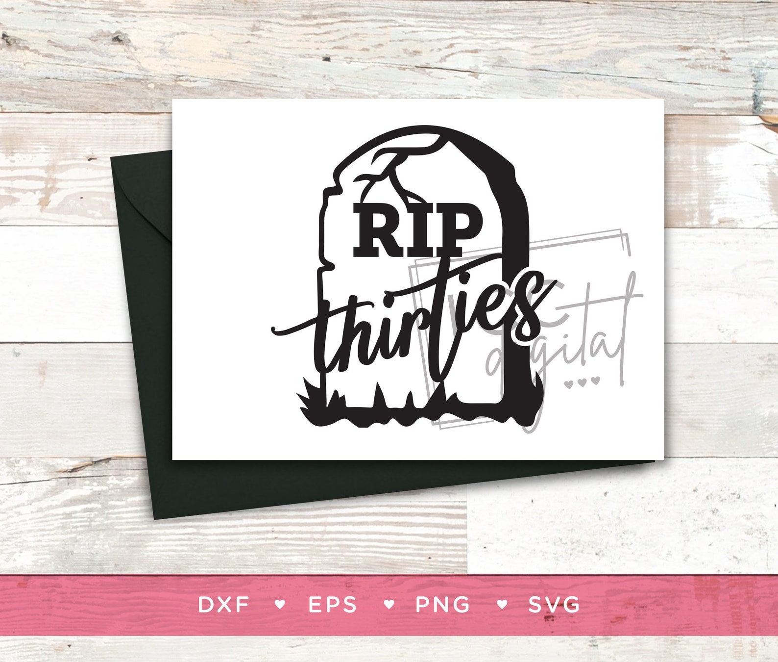 RIP 30s Digital File40th Birthday Cake Topper RIP Thirties - Etsy