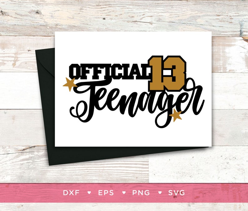Official Teenager Digital File Officially 13 13th Birthday - Etsy