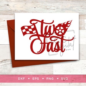 TWO Fast Digital File, Two Fast Birthday Decorations, Boys 2nd Birthday ...