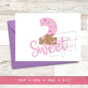 2 Sweet Digital File, Two Sweet, Ice Cream Birthday Theme Svg, Donut ...
