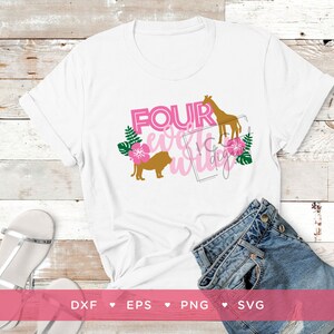 Fourever Wild Digital File, 4th Birthday Cake Topper, Forever Wild ...