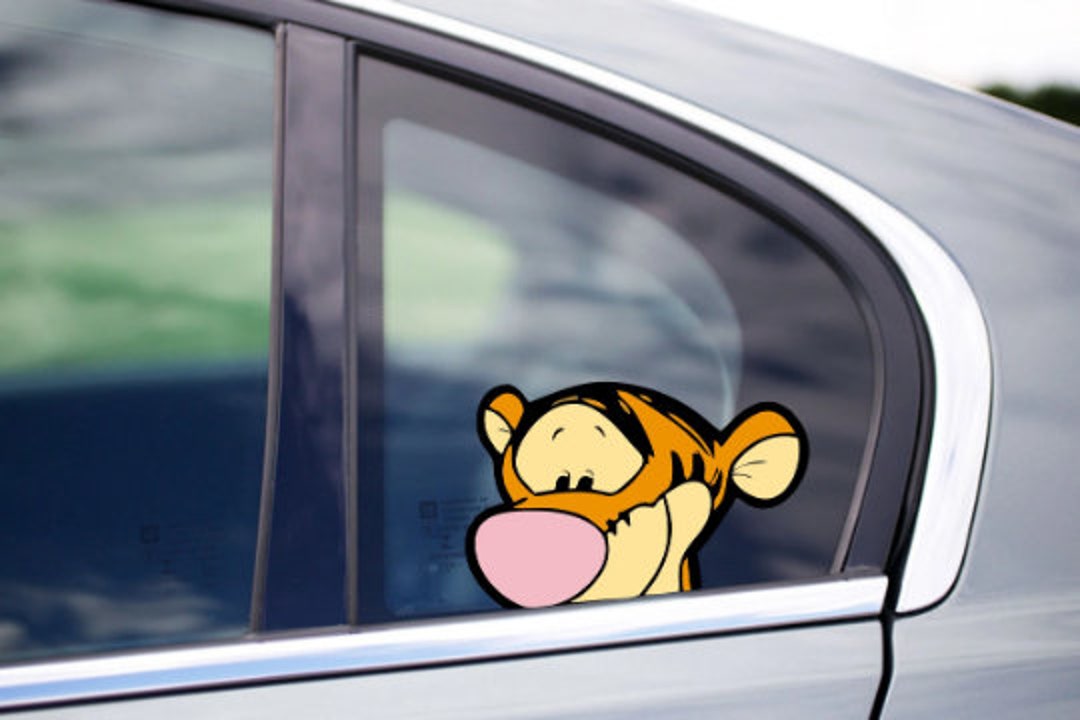 Tigger Peeking Peek Peekabo Peekers Bumper Window Vinyl Decal - Etsy