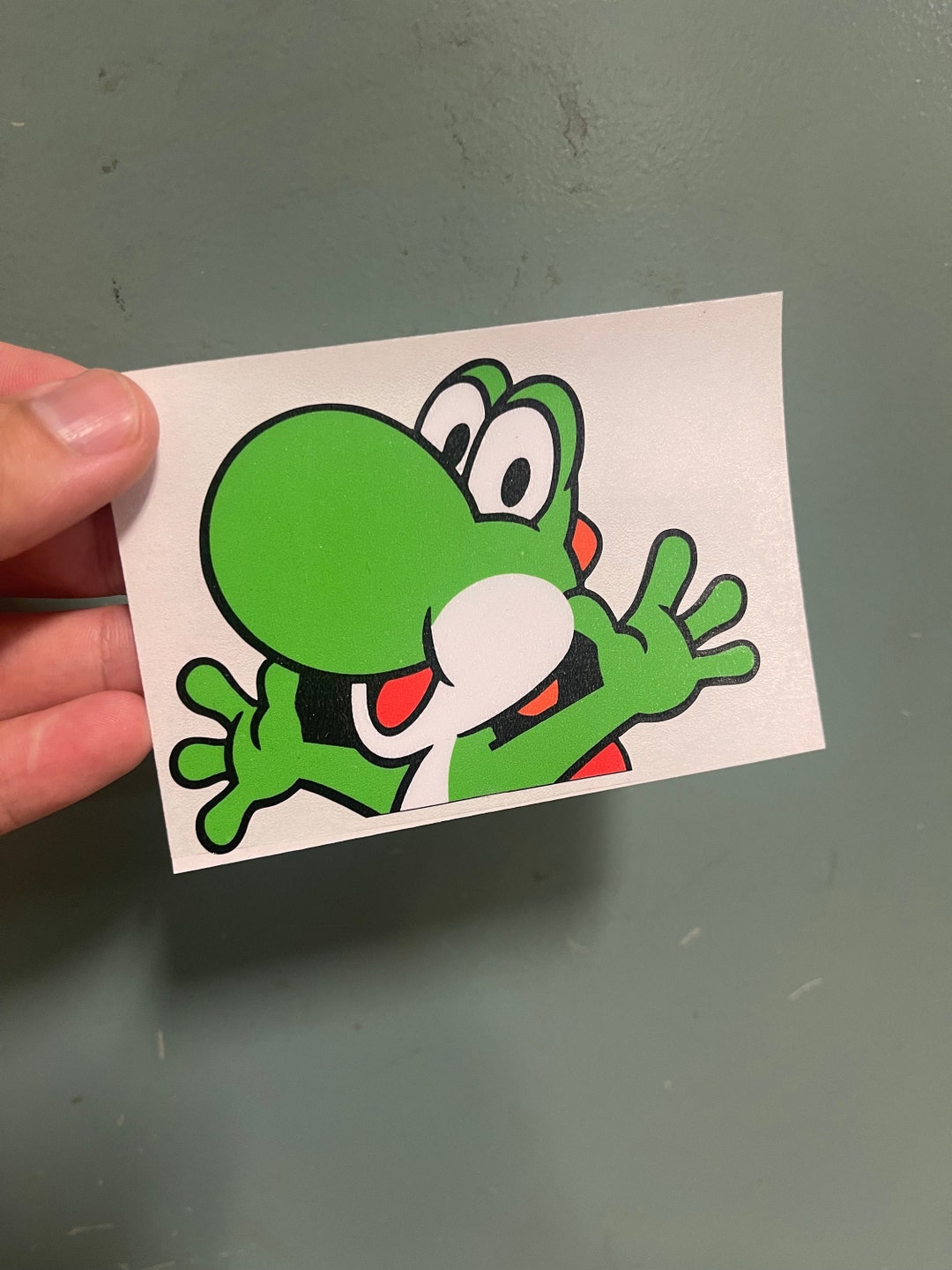 Cute Yoshi Peeking Peeker Decal Cartoon Ninja Slay Fighter - Etsy