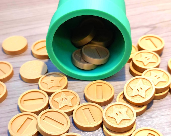 Replica / Mario Gold Coin - Double Sided - Etsy
