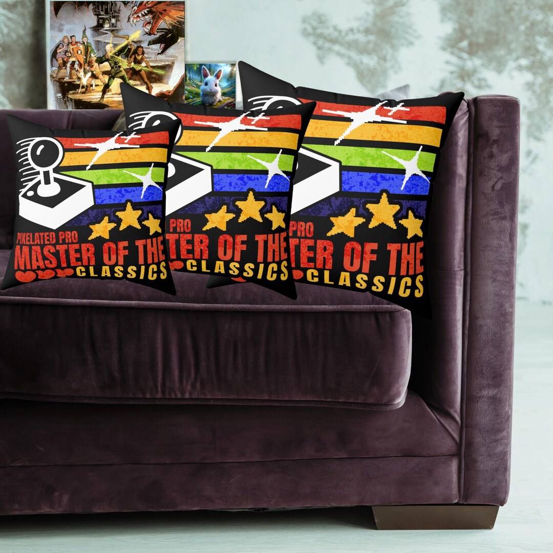 Vintage Arcade Game Pillow: Retro Gaming Home Decor - Etsy