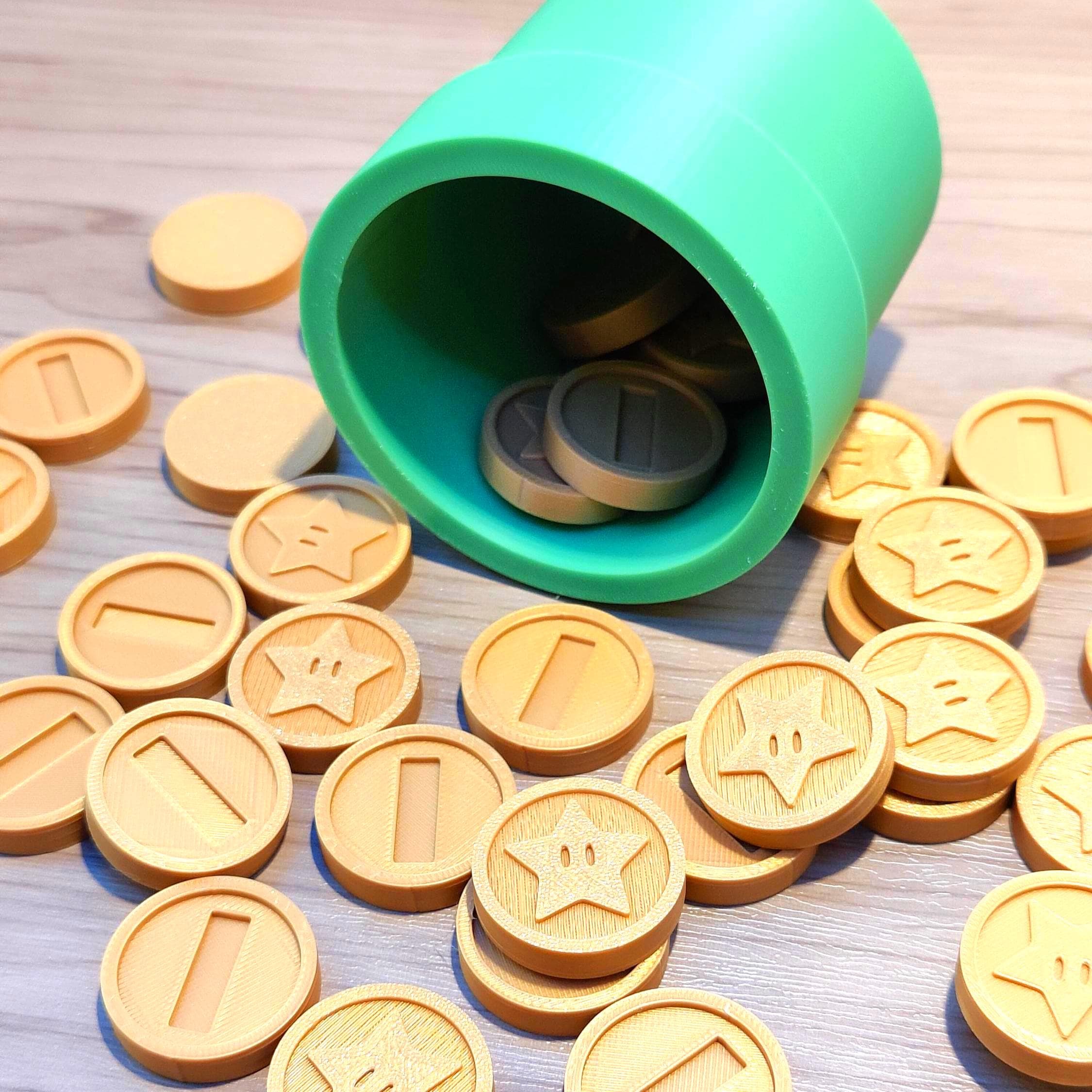 Super Mario Coins Collectible Decor 3D Printed Gamer Gifts for Kids ...
