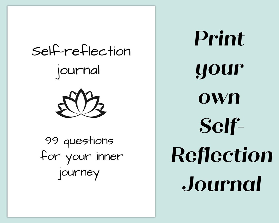 Printable Self-reflection Journal, Self Discovery Journal, Mindfulness ...