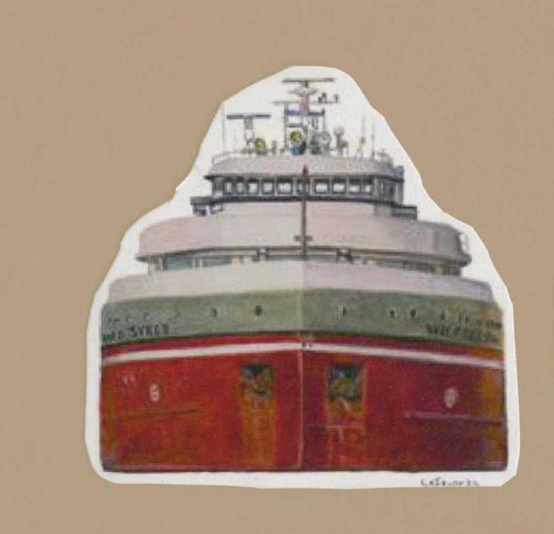 Great Lakes Freighter Refrigerator Magnets Edward L Ryerson, Wilfred ...