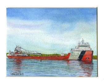 Great Lakes Freighter Ship Cason J. Callaway (1976) - Etsy