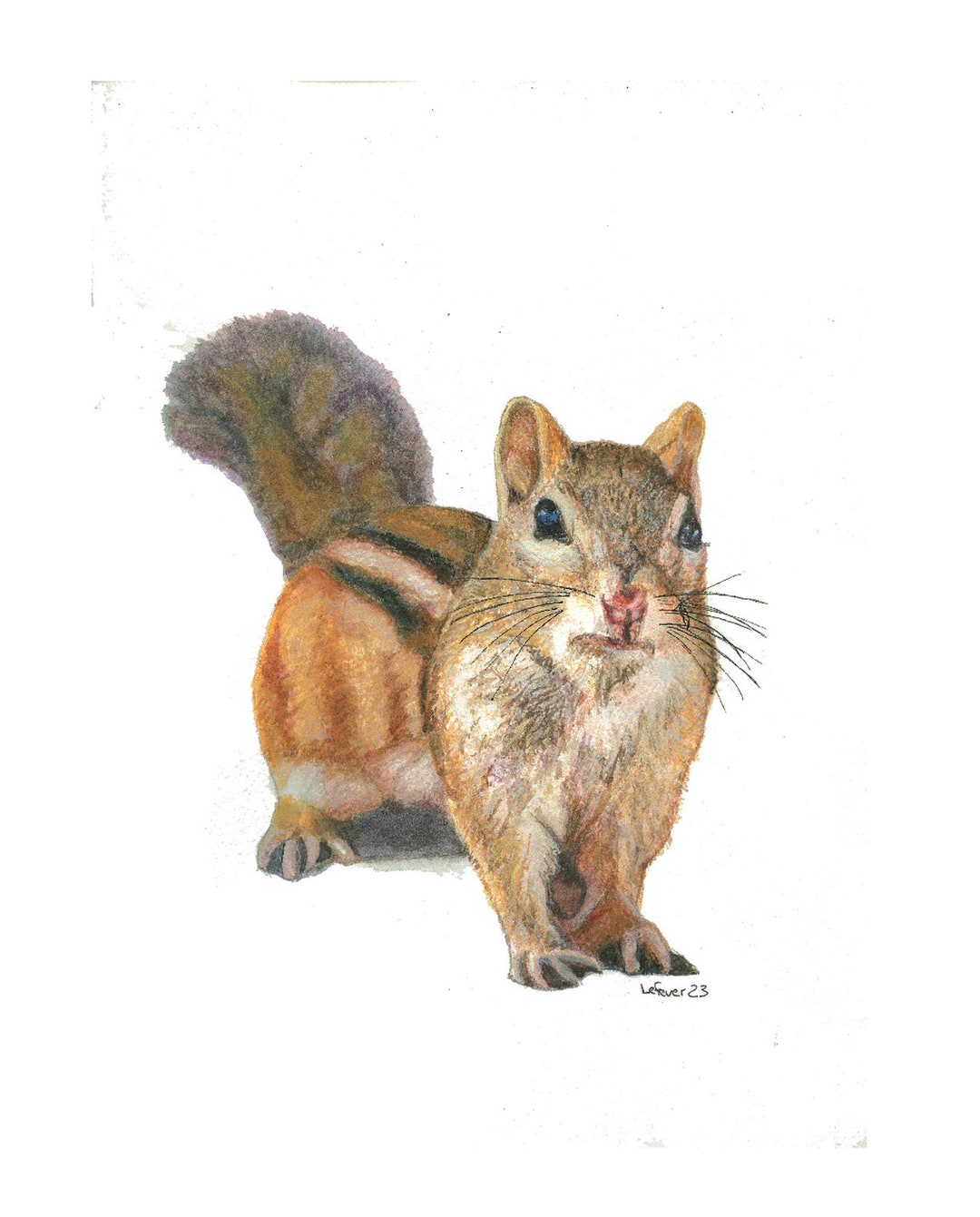 Chipmunk Print Wall Art Watercolor Painting Print Wall Decor Nursery ...