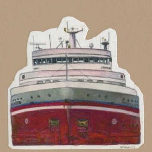 Great Lakes Freighter Refrigerator Magnets Edward L Ryerson, Wilfred ...