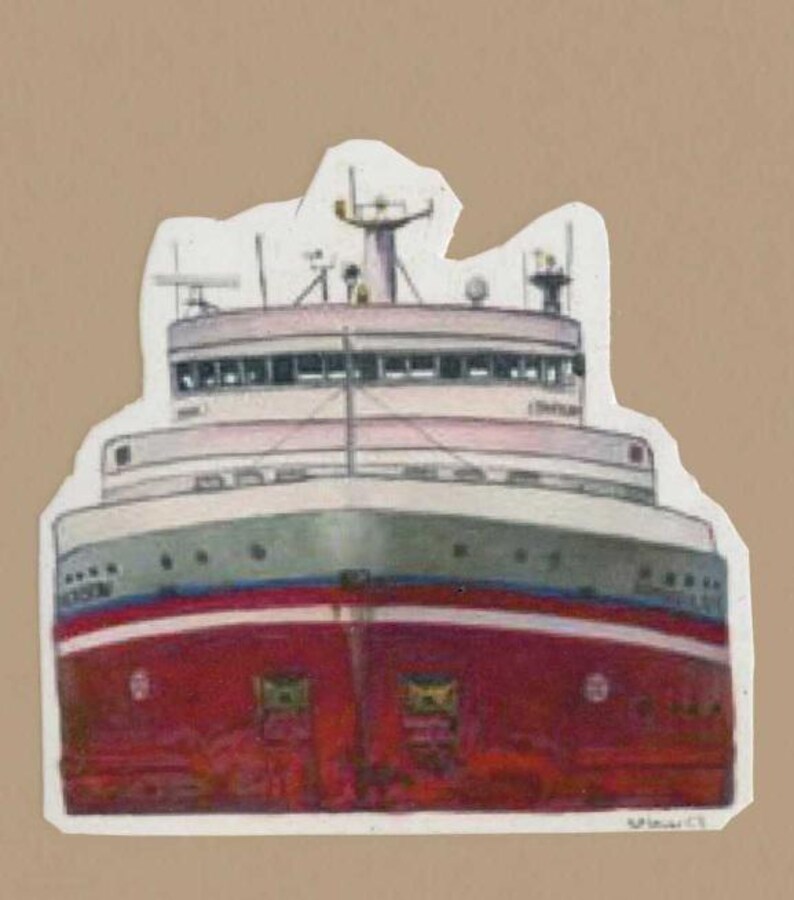 Great Lakes Freighter Refrigerator Magnets Edward L Ryerson, Wilfred ...