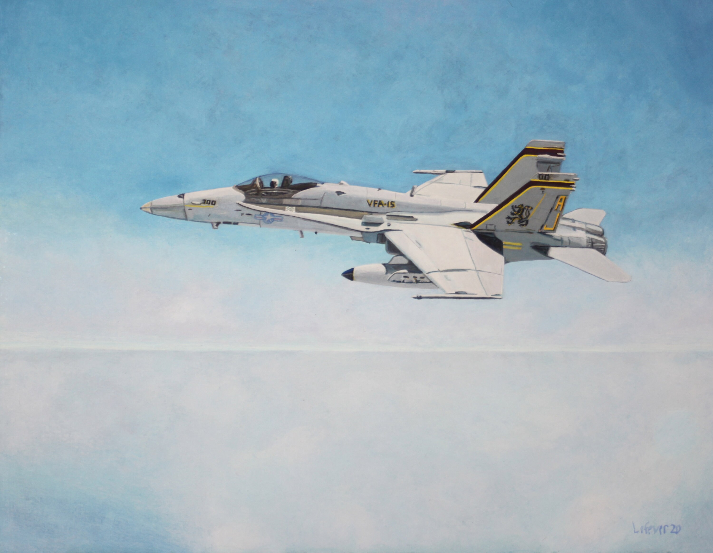 Airplane Print Wall Art Painting Print Wall Decor Jet F18 Man Cave Dad ...