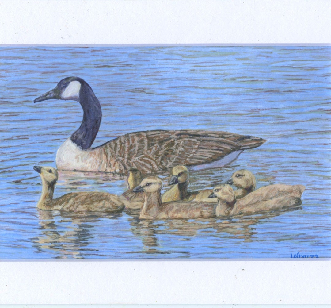 Goose Print Wall Art Casein Canada Goose Painting Print Wall Decor ...