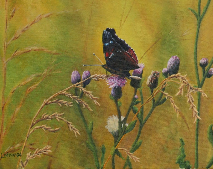 Brown Butterfly Painting Art Print, Animal Art Print, Butterfly ...
