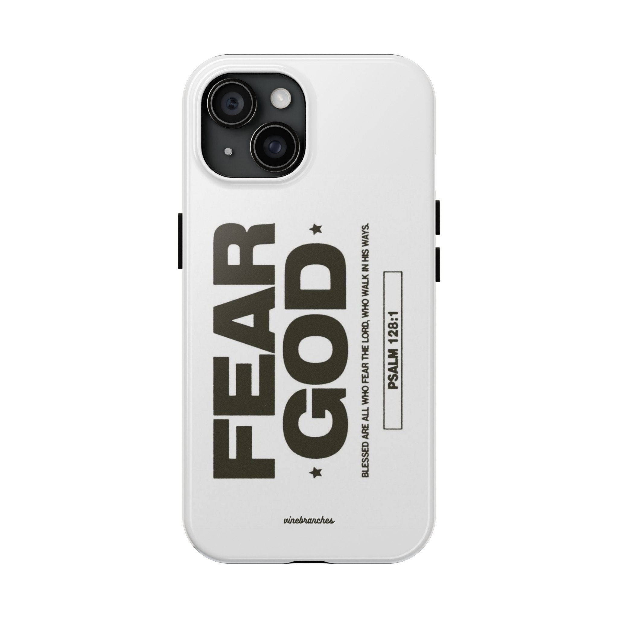 Christian Phone Case, Fear God, iPhone 16 15 14 13 12 11 Pro Max Plus X ...