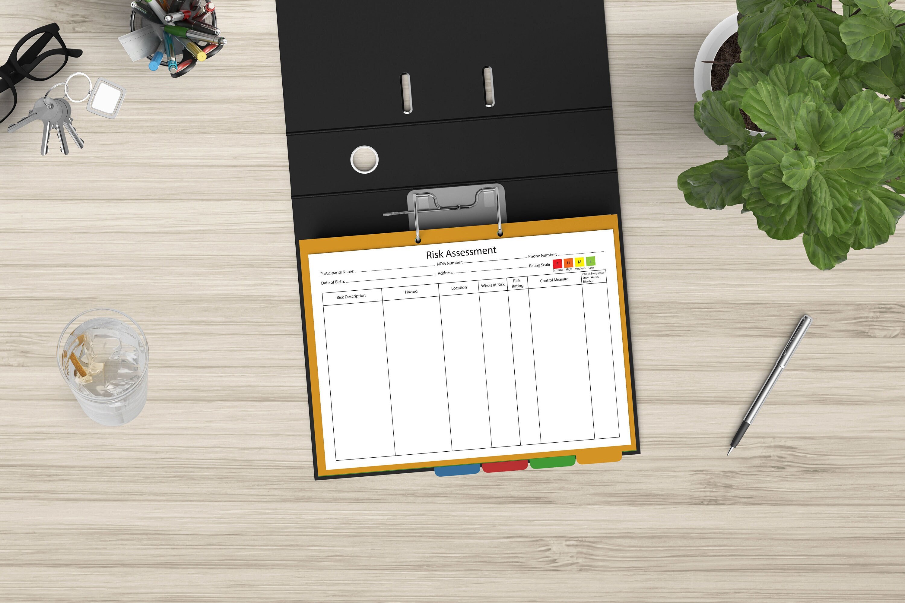 NDIS Risk Assessment Form for Support Workers Printable Download - Etsy ...
