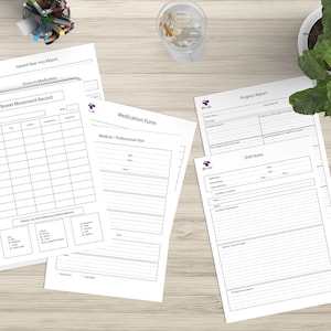 NDIS Complete Set of 15 Indipendent Support Workers, Business Forms ...