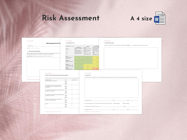 NDIS Risk Assessment Form Template Digital Download - Etsy