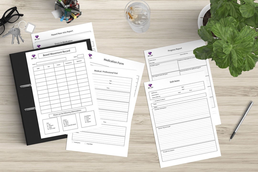 NDIS Complete Set of 15 Indipendent Support Workers, Business Forms ...