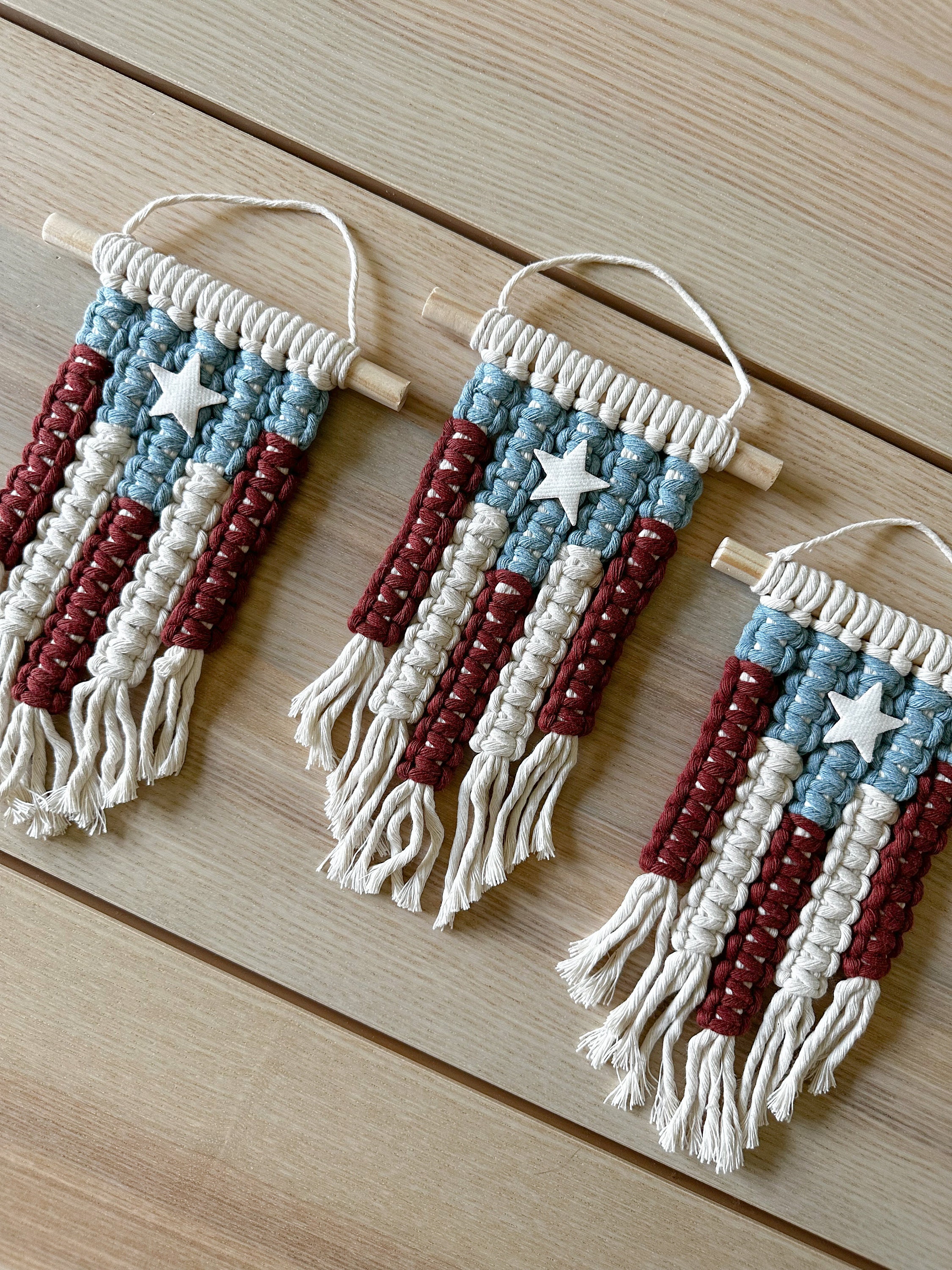 Puerto Rico Flag / Puerto Rico Macrame Flag / PR Flag / Macrame Flag / Puertorican Flag ...