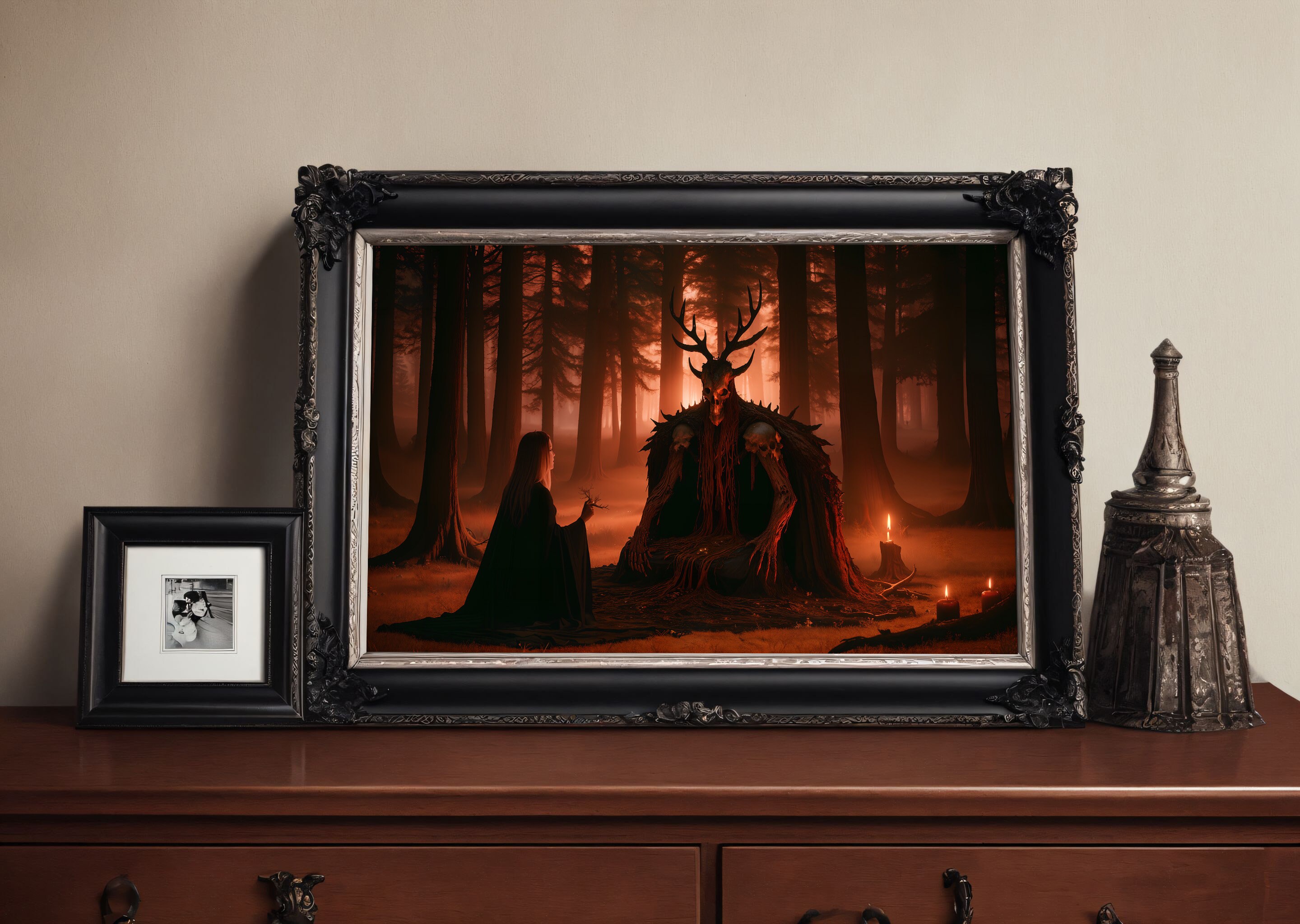 Forest Altar | Gothic Art Print | Digital Print | Forest Themed ...