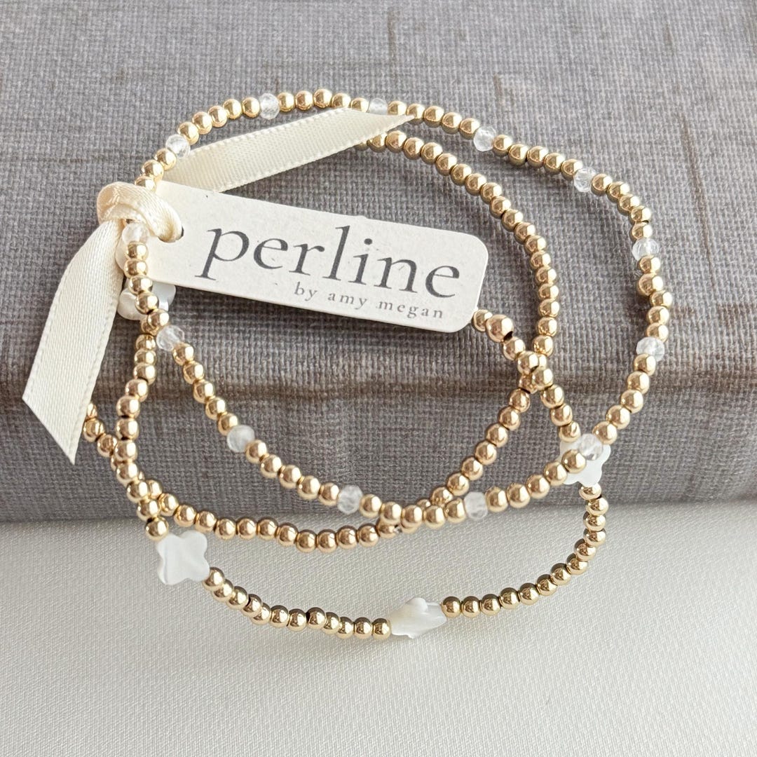 New Beginnings, Good Luck Bracelets | Moonstone and Clover Gold Filled ...