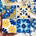 Positano Tile Cookie Edible Print DIGITAL LISTING Amalfi Pattern Tile ...