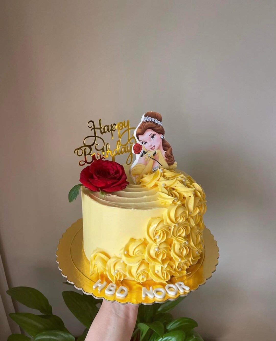 Beauty and the Beast Cake Topper DIGITAL LISTING Belle Edible Icing ...