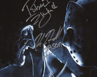 RP Robert Englund & Kane Hodder Signed Freddy Vs. Jason Photo 8x10 ...