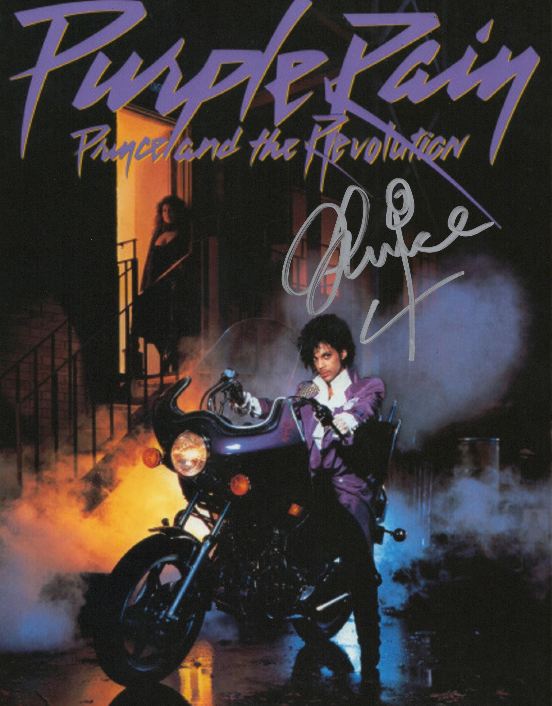 RP Prince Signed Purple Rain Photo 8x10 Reprint COA Certificate of ...