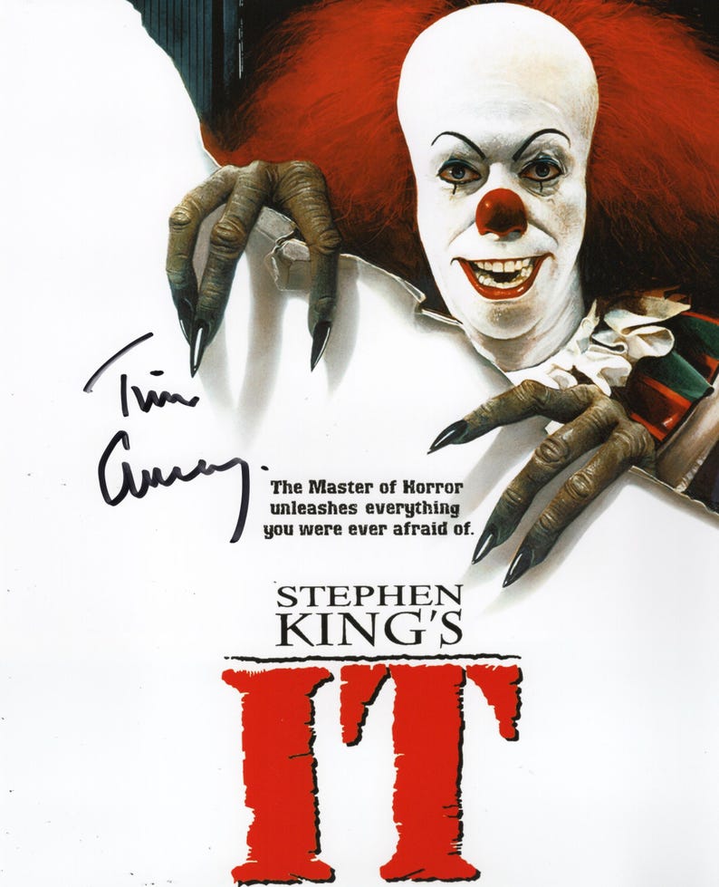 RP Tim Curry Signed Stephen King's IT Photo 8x10 Reprint COA ...