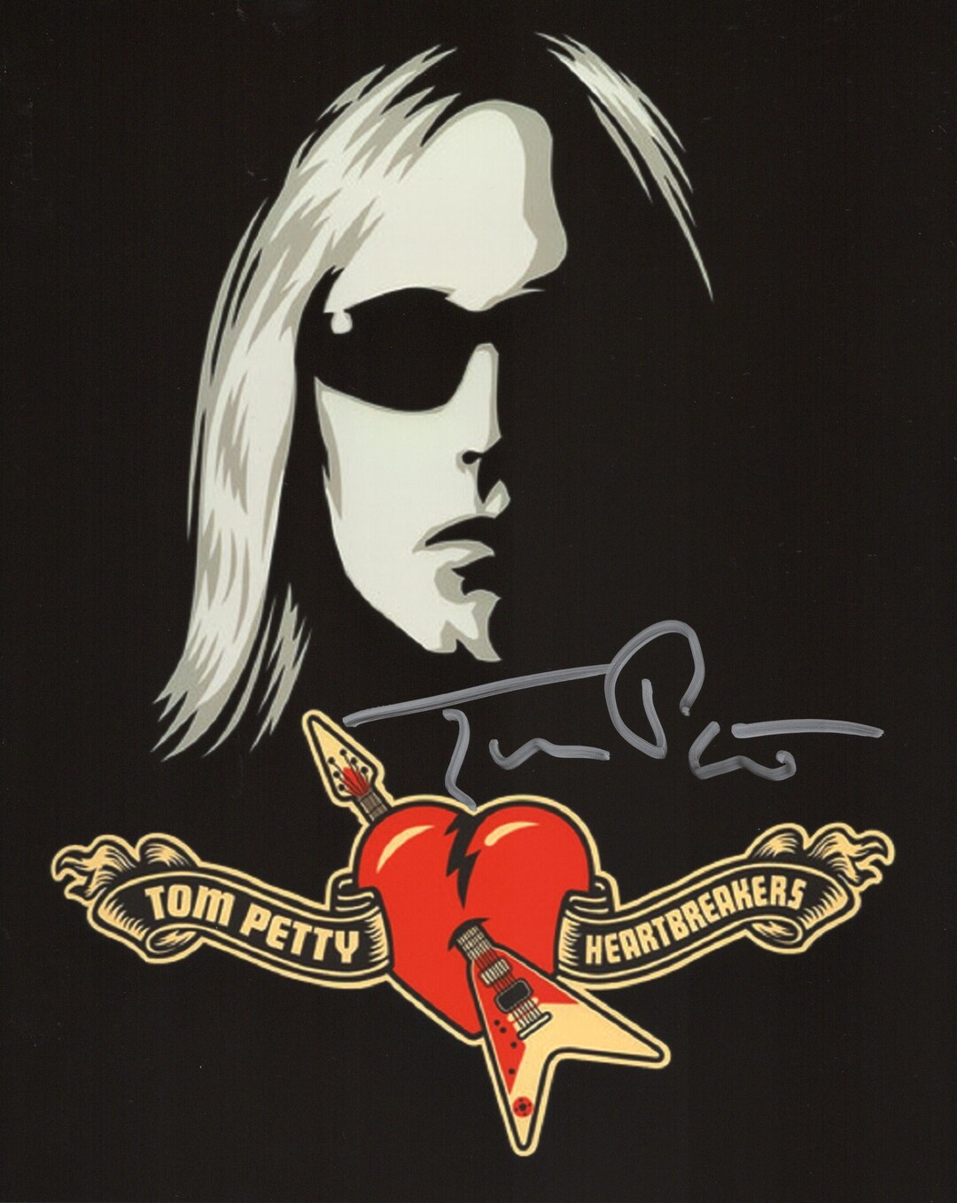RP Tom Petty Signed and the Heartbreakers Photo 8x10 Reprint COA ...