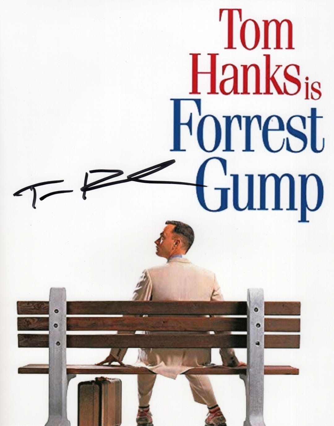 RP Tom Hanks Signed Forrest Gump Photo 8x10 Reprint COA Certificate of ...