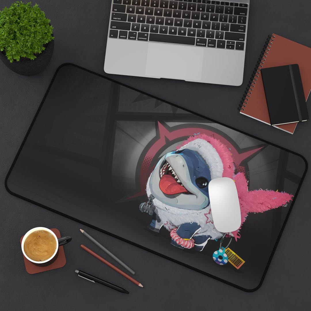 Marvel Rivals Pink Shark Costume Jeff Mouse Pad / Desk Mat 1 - Etsy