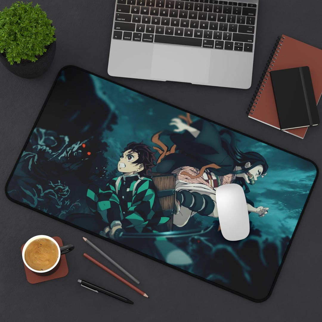 Demon Slayer Tanjiro and Nezuko Mouse Pad / Desk Mat - Etsy
