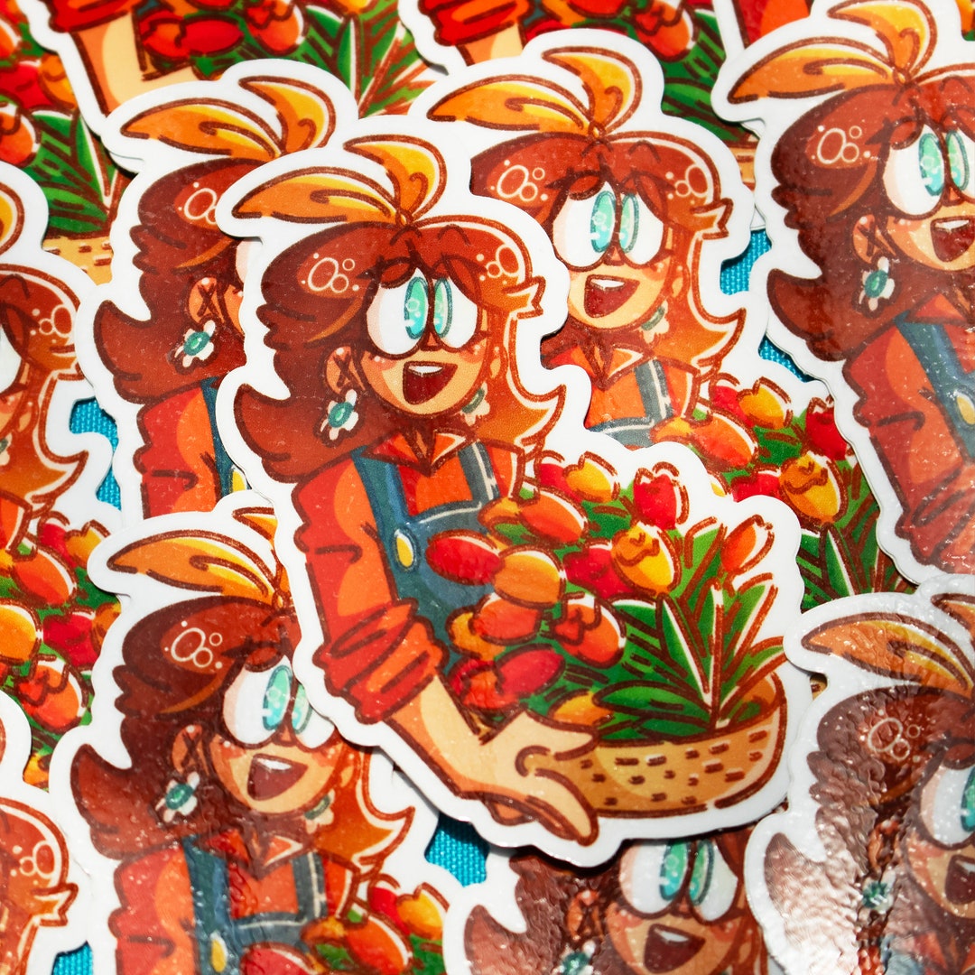 Princess Daisy Sticker, Mario Inspired Sticker, Mario Kart Sticker ...