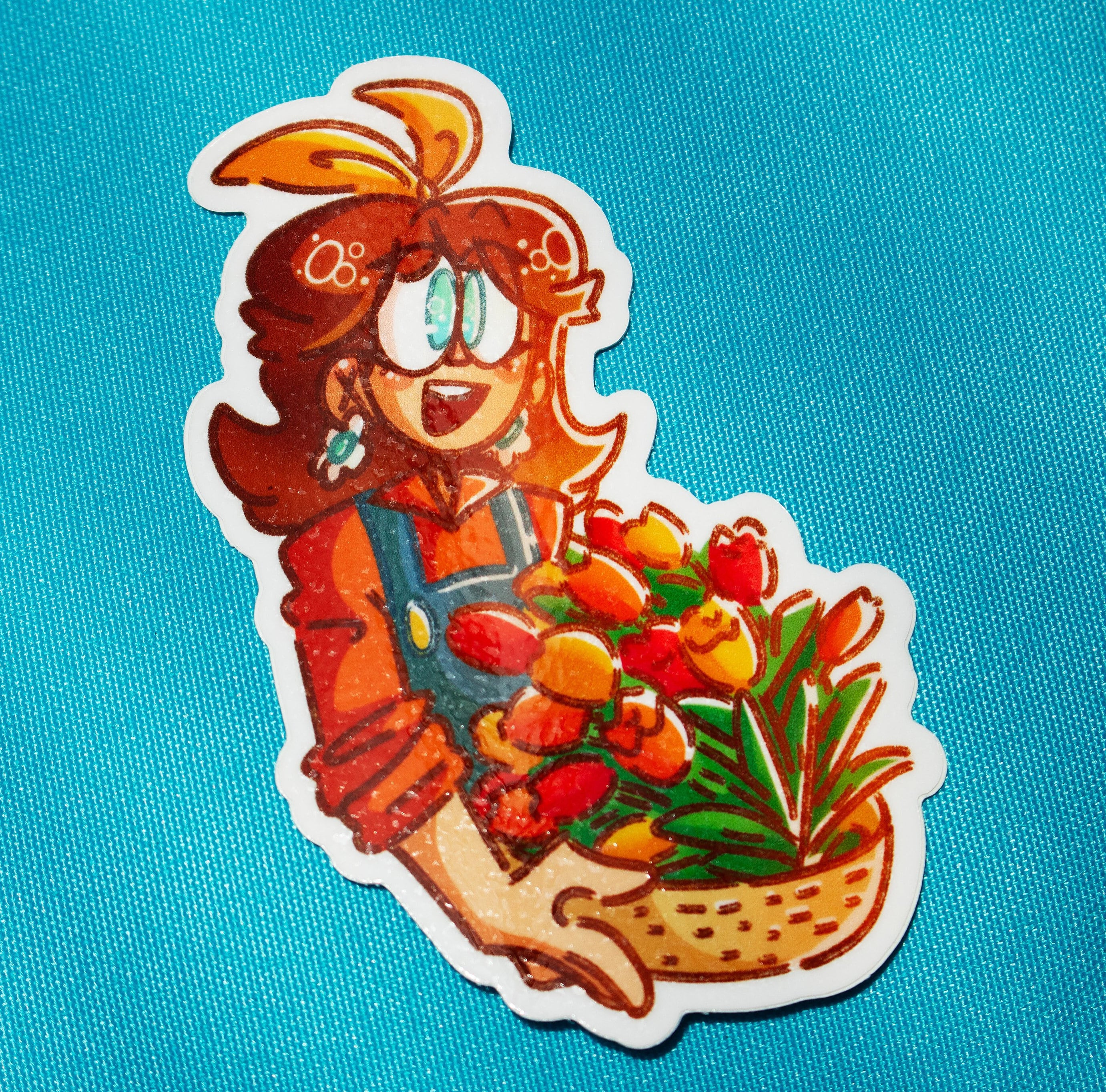 Princess Daisy Sticker, Mario Inspired Sticker, Mario Kart Sticker ...