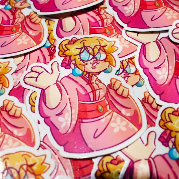 Princess Peach Sticker - Etsy