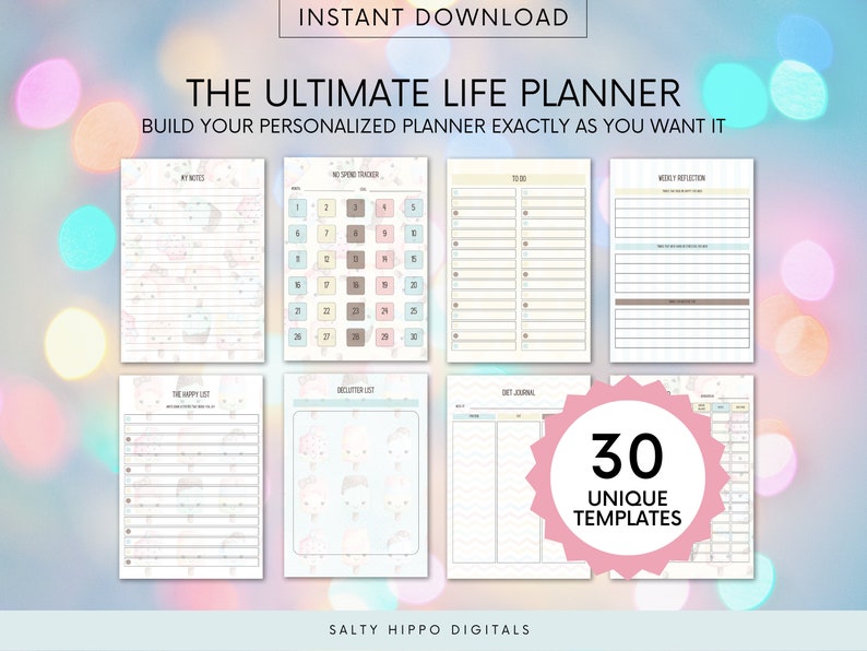 Ultimate Life Planner Academic Personal Templates - Etsy