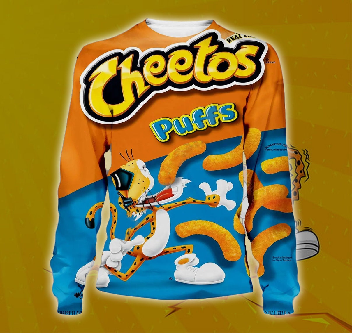 Snack Cheetos Costume 3D Shirt, Halloween Chocolate Bar Cosplay 3D ...
