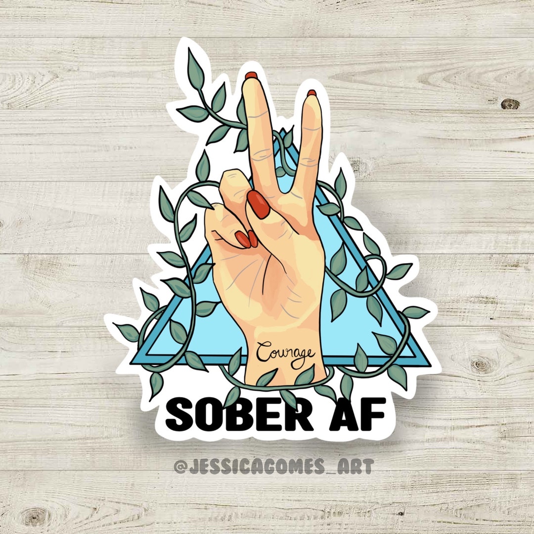 Sober AF Magnet for Your Fridge or Locker Sobriety Gift - Etsy