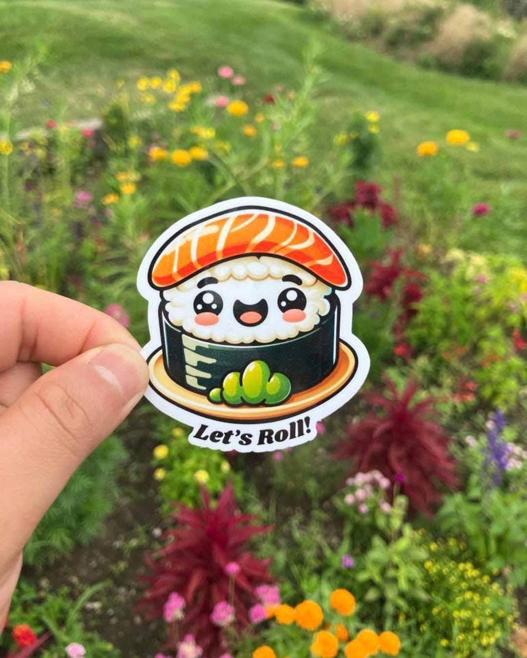 Kawaii Sushi Stickers | Cute Asian Food Stickers | Waterproof ...