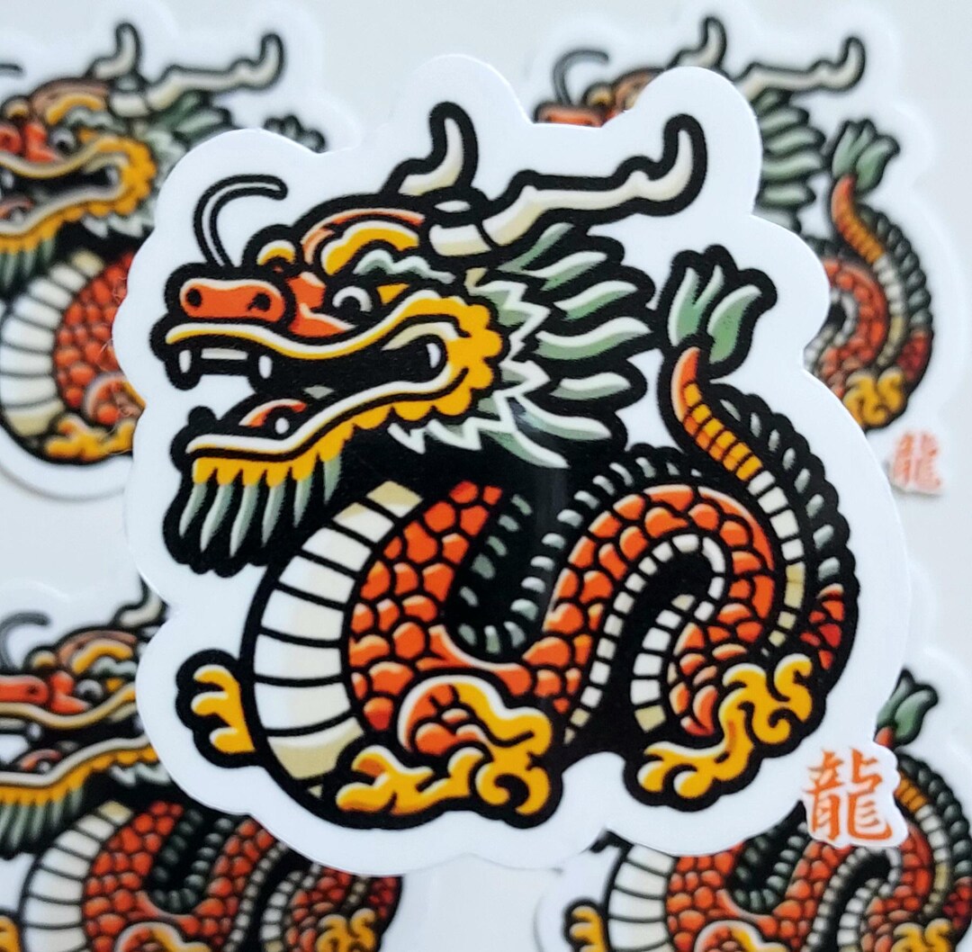 Chinese Dragon Sticker | Year of the Dragon, Fantasy | Waterproof ...