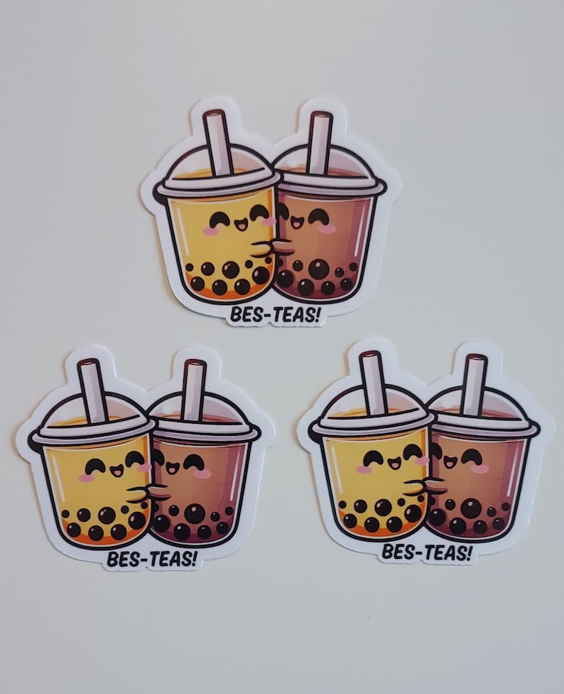 Cute Asian Food Stickers | Boba Tea, Bubble Tea, Tea | Waterproof ...