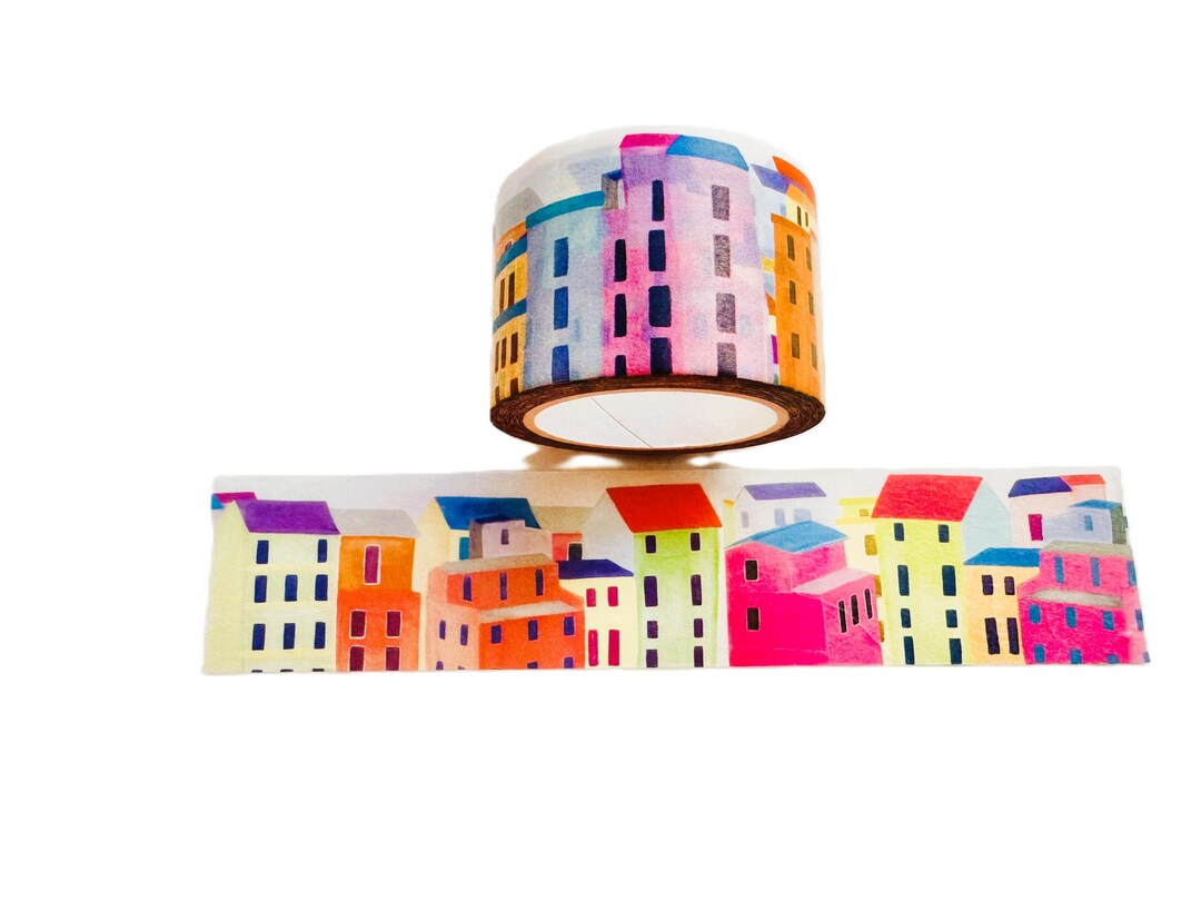 Colorful Italian Village Washi Tape - Etsy