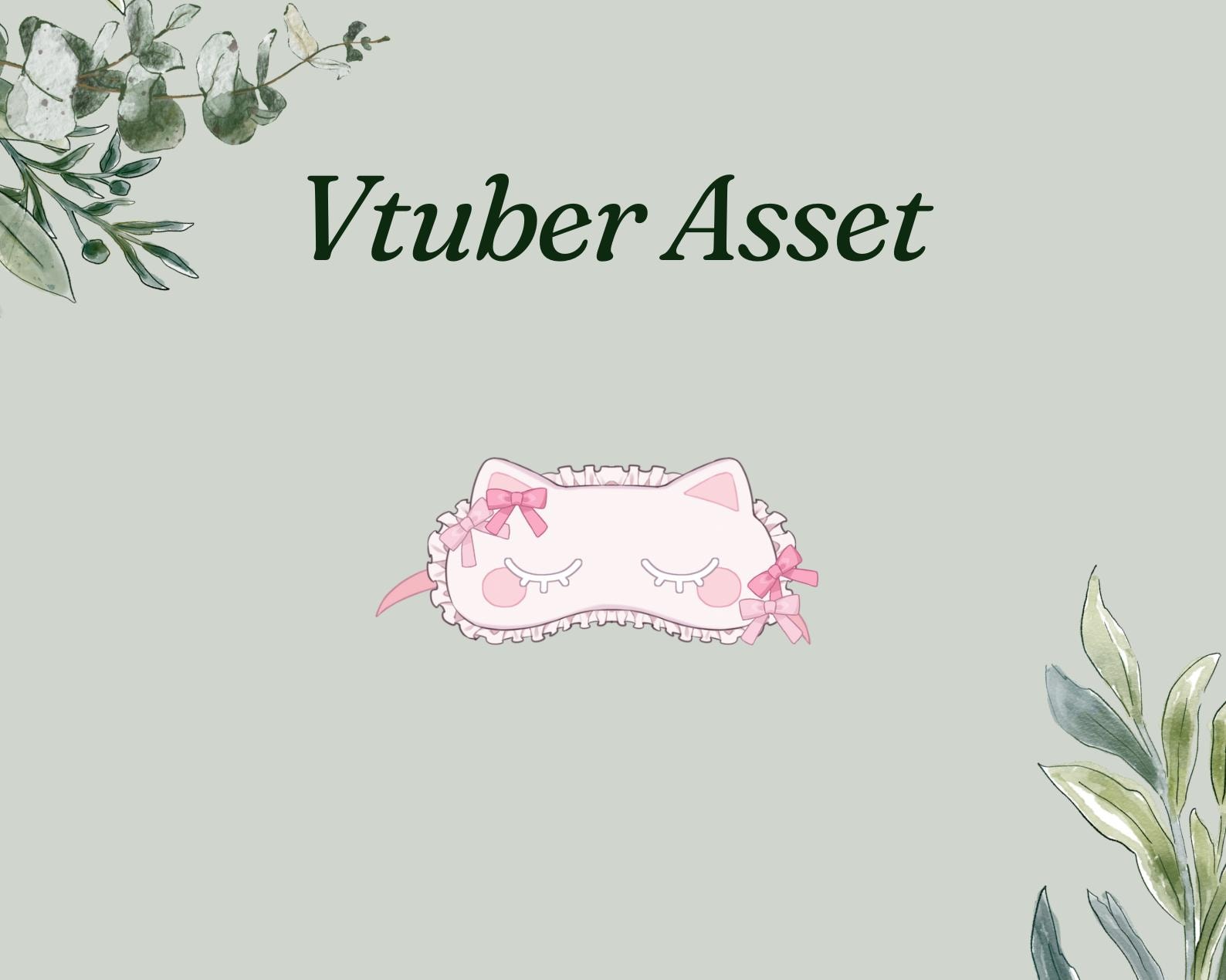 Vtuber Asset Sleeping Mask PNG Download Instant Transparent BG Download ...